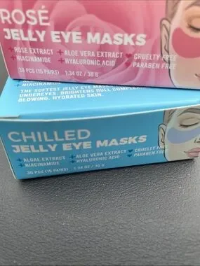 Skincare | Rose Chilled Jelly Eye Mask Duo Pink And Blue Lot Of 2 ...